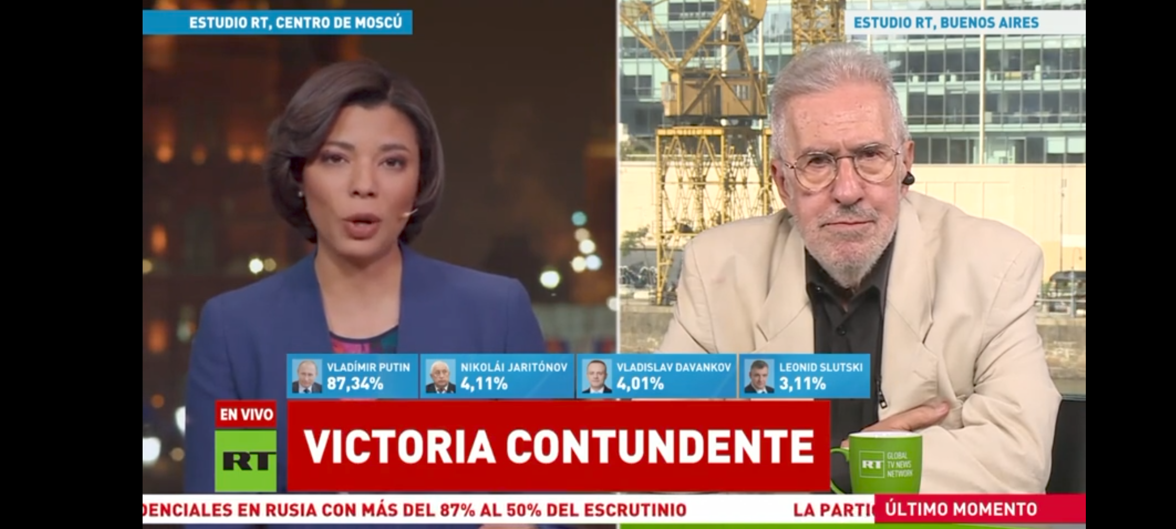 Intervención en RT comentando las elecciones en Rusia - Atilio Boron